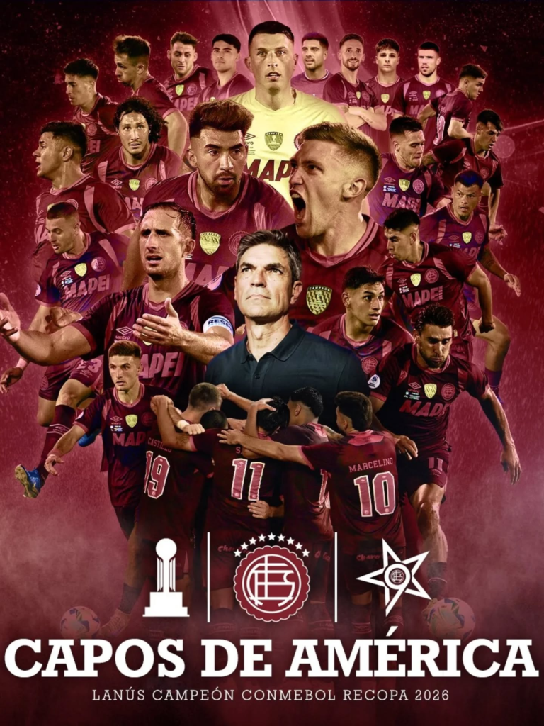 Lanús se consagró campeón de la Recopa Sudamericana con épico triunfo ...